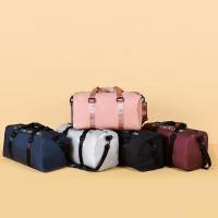 China Waterproof Nylon Yoga Gym Bag 44x28x23cm with Shoe Compartment Custom Logo Travel Sport for sale