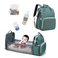 China Large Capacity Mummy Baby Diaper Backpack Waterproof Oxford 35L Multicolor for sale