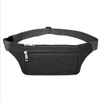 China Custom Canvas Waist Bag 34x40x10cm Multi Pocket Outdoor Leisure Tote for Men for sale