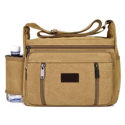China OEM Custom Men's Messenger Bag Crossbody with Bottle Pocket 15L Capacity for sale