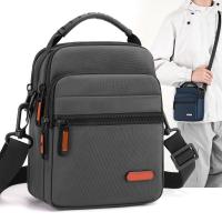 China Multi Layer Men Designer Messenger Bag Crossbody Side Bag with Zipper Pocket 30x20x10 cm for sale