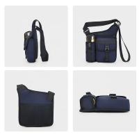 China Custom Crossbody Chest Bag with Bottle Holder for Camping Cycling Travel 600D for sale