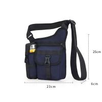 China Custom Crossbody Chest Bag with Bottle Holder for Camping Cycling Travel 600D for sale