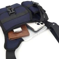 China Custom Crossbody Chest Bag with Bottle Holder for Camping Cycling Travel 600D for sale