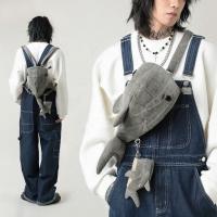 China Custom Logo Canvas Messenger Bag Cute Whale Design for All Seasons for sale