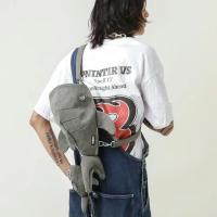 China Custom Logo Canvas Messenger Bag Cute Whale Design for All Seasons for sale