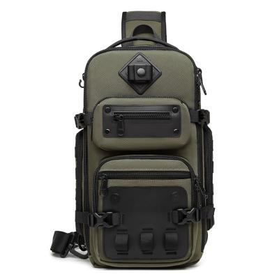 China Tactical Waterproof Chest Bag 20x17x39cm Oxford Cloth Anti-Theft Large Capacity Men for sale