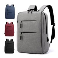 China 15.6 Inch Nylon Laptop Backpack with USB Port 30x14x40cm Custom Logo for sale