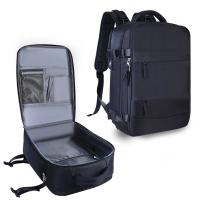 China Custom 17 Inch Outdoor Business Travel Laptop Backpack USB Charging Port Water Resistant Nylon for sale