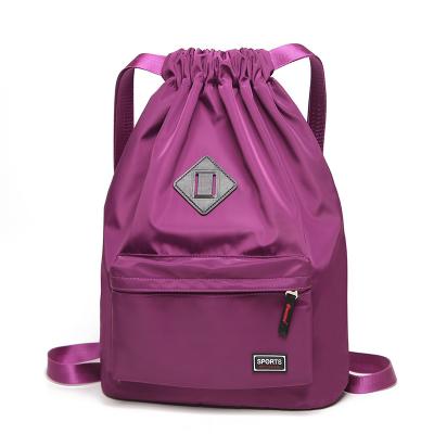 China Unisex Nylon Drawstring Backpack 30L Waterproof Lightweight for Travel School Outdoor for sale