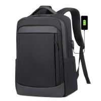 China Outdoor USB Charging Travel Laptop Backpack 15.6 Inch Nylon Custom Logo Wholesale for sale