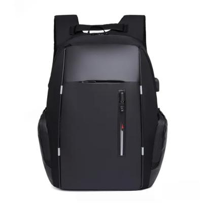 China Durable Polyester Laptop Backpack 15.6 Inch USB Charging Travel Business Anti Theft for sale