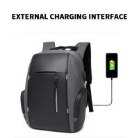 China Durable Polyester Laptop Backpack 15.6 Inch USB Charging Travel Business Anti Theft for sale