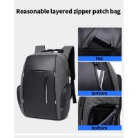 China Durable Polyester Laptop Backpack 15.6 Inch USB Charging Travel Business Anti Theft for sale