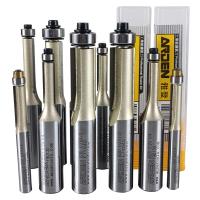 China Customized High Quality 6mm 8mm 12mm Shank 2/3/4 Flute CNC Flush Trim Router Bit With Bearing for Woodworking Tools for sale