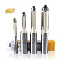 China Popular ARDEN Router Bit1/2 1/4 Straight Flute Cnc Woodworking Flat Bottom Flush Trim Router Bit for Wood  With Bearing for sale