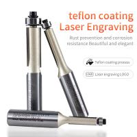 China Popular ARDEN Router Bit1/2 1/4 Straight Flute Cnc Woodworking Flat Bottom Flush Trim Router Bit for Wood  With Bearing for sale