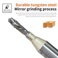 China ARDEN Hot Selling 1/2 1/4 Shank Carbide Spiral Endmill 2F up & Down Cut Compression Bit Wood CNC Router Cutter Bits for sale