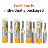 China ARDEN Hot Selling 1/2 1/4 Shank Carbide Spiral Endmill 2F up & Down Cut Compression Bit Wood CNC Router Cutter Bits for sale