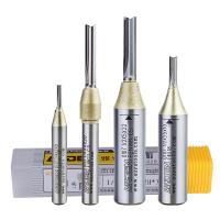 China Customized Carbide 2F Straight Bit 6.35 mm Cnc End Milling Cutter for Wood Cutting Tool Router Bit Tct Arden for sale