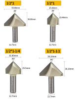 China Arden Customizable 90/120/150 Degree Carbide V Bit 3D Wood Engraving CNC Milling Cutter CNC Router Wood Bits-OEM Support for sale