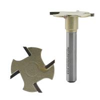 China ARDEN 1610 Woodworking Router Bit Shank 1/2 1/4 Ying Alloy Drill Bit for Cutting Wooding T Type Slotting Cutter for sale