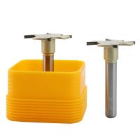 China ARDEN 1610 Woodworking Router Bit Shank 1/2 1/4 Ying Alloy Drill Bit for Cutting Wooding T Type Slotting Cutter for sale