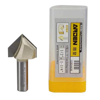 China Arden Woodworking CNC Engraving Drill Bit 3D 90 Degree Carbide V Type Engraving Milling Cutter for sale
