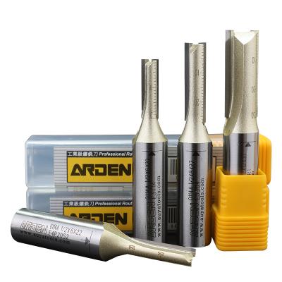 China ARDEN Flush Trim Bit Wood Turning Carbide Woodworking Cutting Tools Double-Edged Metric Straight Knife Milling Cutter for sale