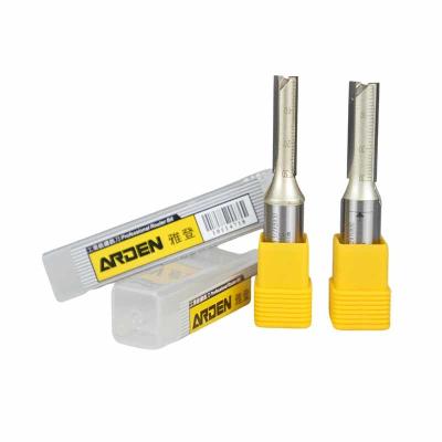 China Arden Tools CNC Router Wood Cutter Bit Cutting Wood End Mill Milling Cutter CNC Machine Bit Carbide 2 Flute Straight Groove Bit for sale