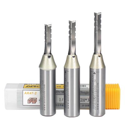 China Arden 1/2 Shank 3 Flutes Straight Router Bits Carbide Milling Cutter for Wood Cutting CNC Bit for sale