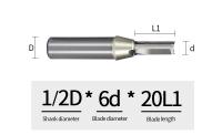 China Arden 1/2 Shank 3 Flutes Straight Router Bits Carbide Milling Cutter for Wood Cutting CNC Bit for sale
