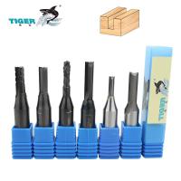 China Tiger 1 /2*6mm*22mm Three Blade Woodworking Straight Blade T007 Carving Machine Slotting Woodworking Milling Cutter for sale