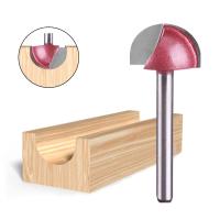 China Tideway Factory Prices 6mm Shank CNC Router Bit Wood Half Gove Milling Cutter Nose Grooving Cutter Bit-OEM Customized 10 Pcs for sale
