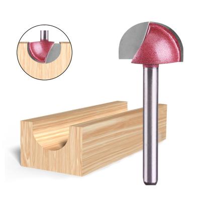 China Tideway Factory Prices 6mm Shank CNC Router Bit Wood Half Gove Milling Cutter Nose Grooving Cutter Bit-OEM Customized 10 Pcs for sale