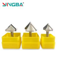 China Tideway 6mm Shank CNC Router Bit Tools Face Milling Cutter Carbide 3D V-Groove V Bit for Woodworking Tin Coating OEM Customized for sale