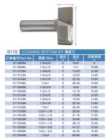China Tiger  Coated Woodworking Smooth Diameter Metric Cleaning Bottom Router Bits for Bottom Cleaning 0110 for sale