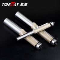 China Tideway 1/2 and 1/4 Shank 2 Flutes With Bearing Carbide Woodworking Professional Wood Flush Trimming Bit for Carpentry Machine for sale