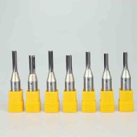 China Arden engraving trimming ripping TCT solid full carbide three edge CNC milling cutter  Three Edge straight milling cutter for sale