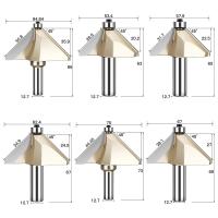 China Tideway Customizable CNC Woodworking Router Bits 45 Degree Tungsten Carbide Chamfer Mill Cutter with Bevel Edge OEM Support for sale