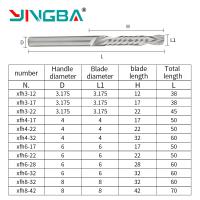 China YingBa Factory Customization up Down Cut  Compression Router Bit Cnc Tools One Flute Spiral End Mill Tools for Wood for sale