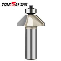 China Tideway Carbide Bevelling Cutter Fancy Router Bit Chamfer Bit Fancy Bearing Trimmer CNC Wood Cutting Woodworking Router Bit for sale