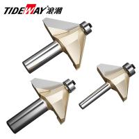 China Tideway Carbide Bevelling Cutter Fancy Router Bit Chamfer Bit Fancy Bearing Trimmer CNC Wood Cutting Woodworking Router Bit for sale