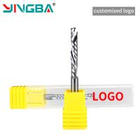 China YINGBA OEM Customized Wholesale up and Down Cutting Single Edge Spiral Carbide End Mill Compression Router Bit for Wood for sale