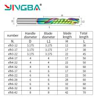China Single-Edge Composite Milling Cutter for Solid Wood Density Board Colorful Coating up Cut CNC Engraving Machine OEM Customizable for sale