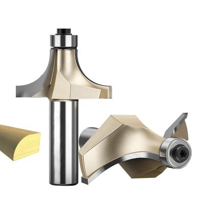 China Tideway 1/4 1/2 Shank Cormer Ball Nose Round Carving Router Bit With Beraing Radius Core Tumgsten Steel Carbide Face Llil! for sale