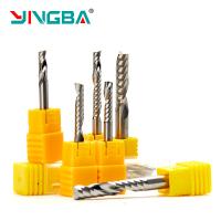 China Carbide 1F 3mm Wood Milling Cutter Tools Cut Acrylic Cnc Machine Tools Fresas Para Router Bit 6mm Single Flute Sprial End Mill for sale
