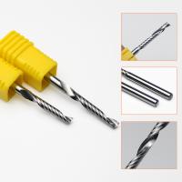 China Carbide 1F 3mm Wood Milling Cutter Tools Cut Acrylic Cnc Machine Tools Fresas Para Router Bit 6mm Single Flute Sprial End Mill for sale