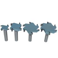 China 4Flute To 6Flute Tideway Router Bits 6.35mm T Slot Router Bits For Woodworking for sale