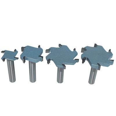 China 4Flute To 6Flute Tideway Router Bits 6.35mm T Slot Router Bits For Woodworking for sale